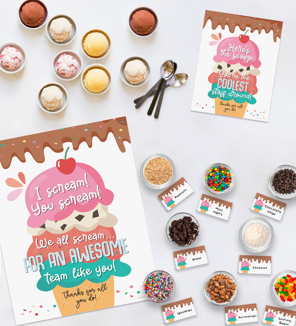 Ice Cream Bar - Teacher & Staff Appreciation – Aloha Digitals