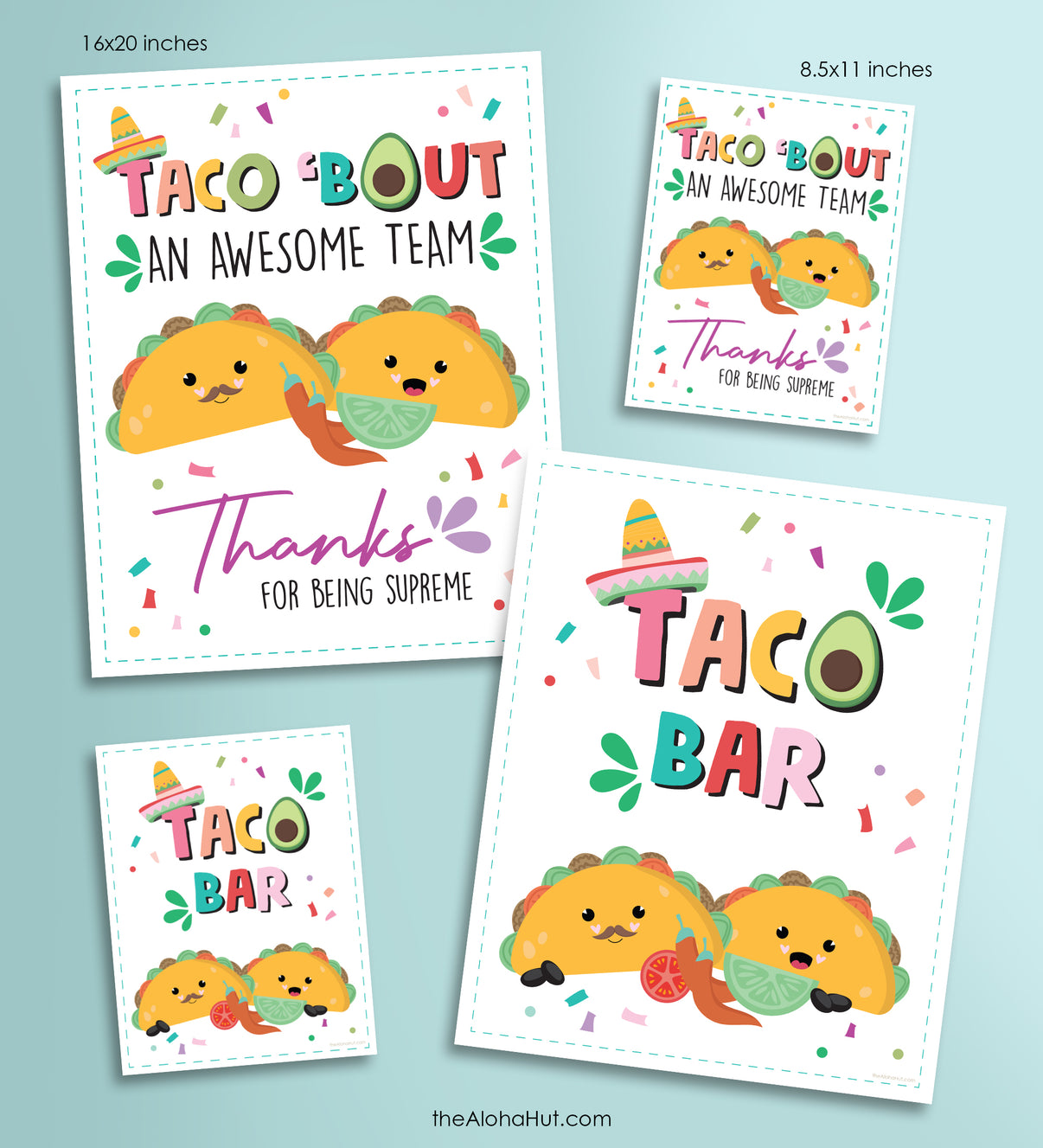 Taco Bar - Teacher & Staff Appreciation – Aloha Digitals
