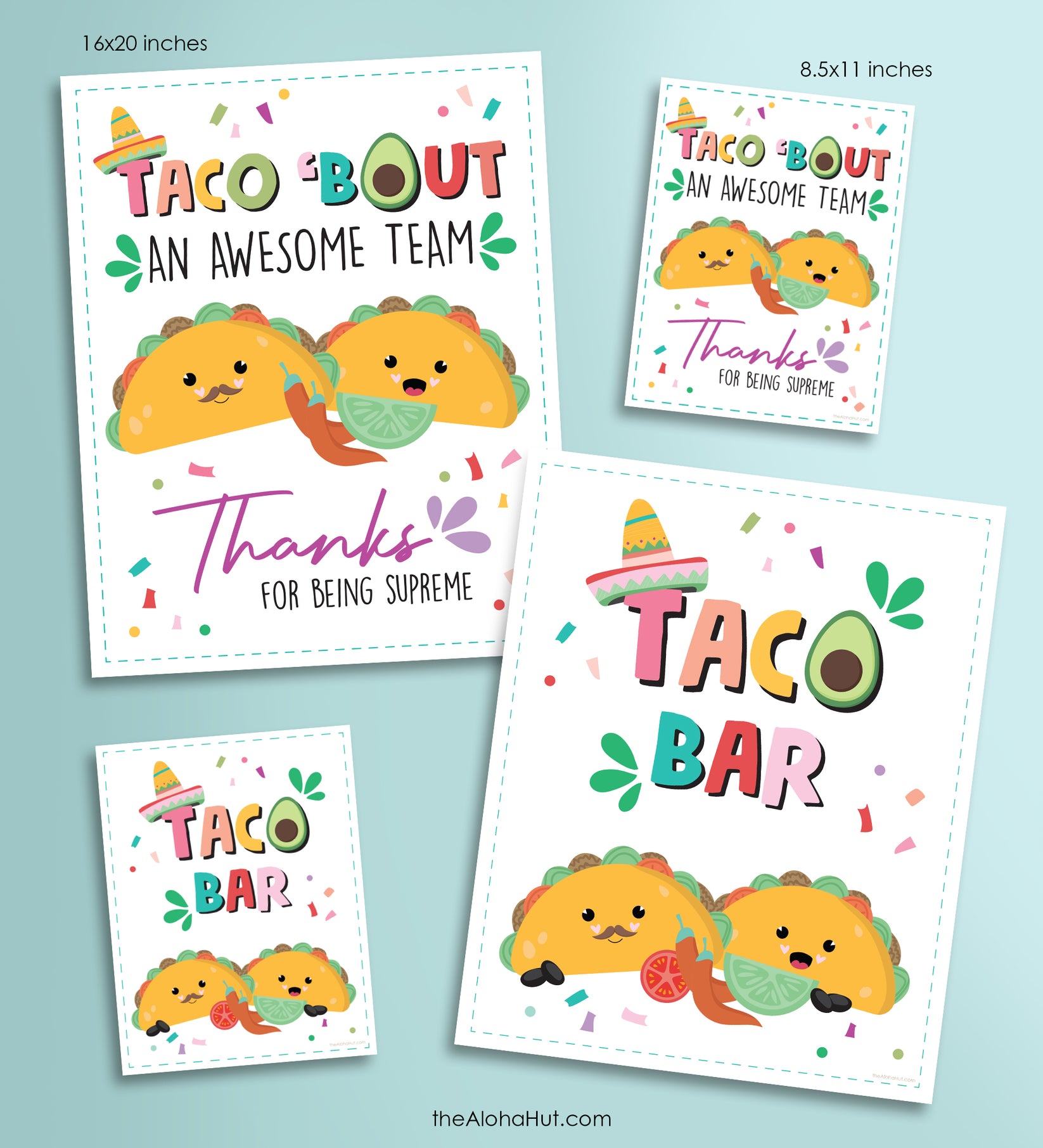 Taco Bar - Teacher & Staff Appreciation – Aloha Digitals