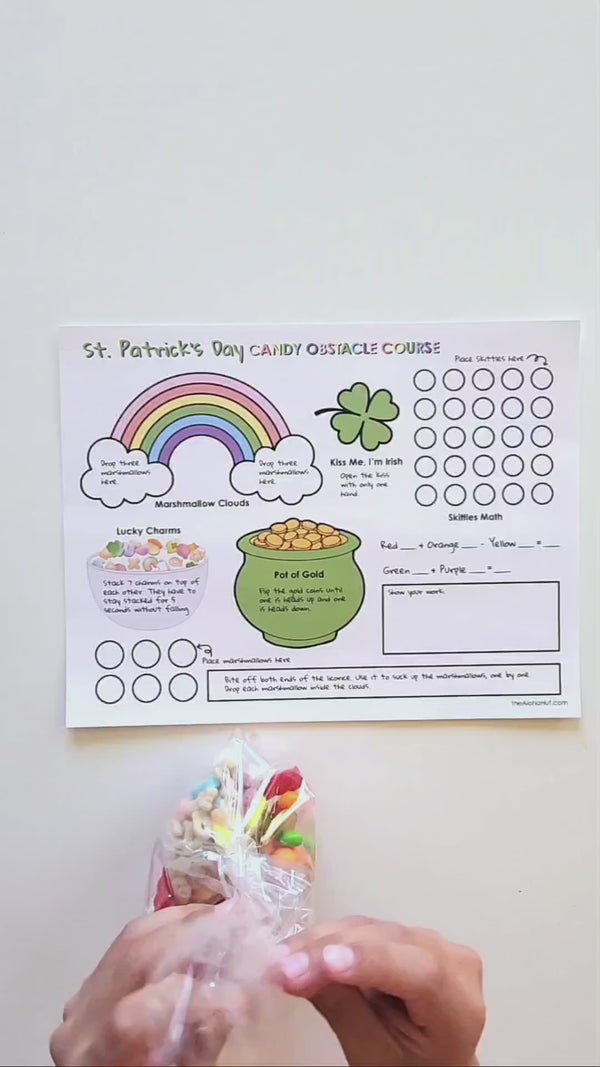 St. Patrick's Day Candy Obstacle Course - Classroom Party Game – Aloha ...